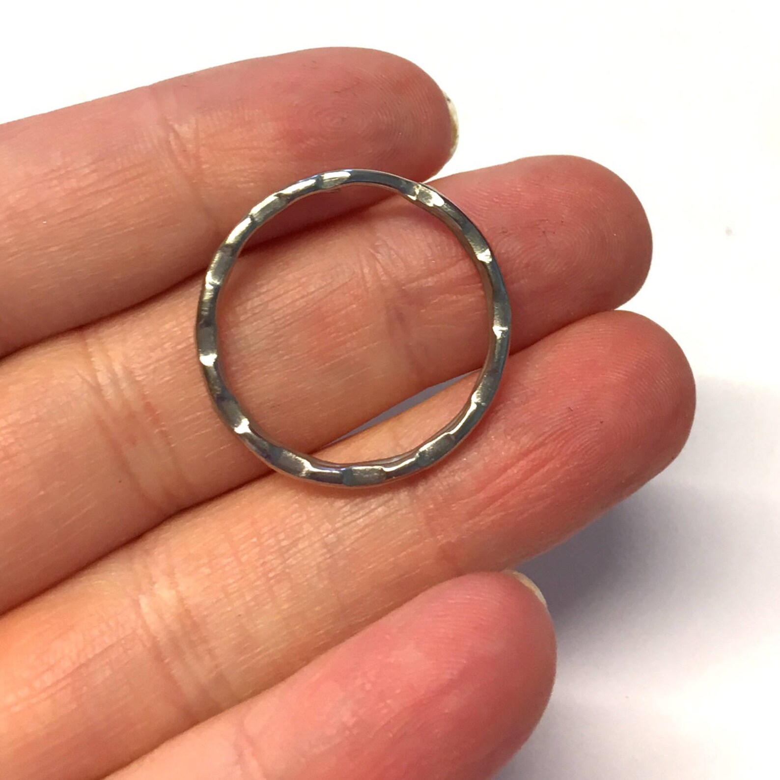 50 1 Inch Silver Metal Keyrings Silver Split Rings Double | Etsy