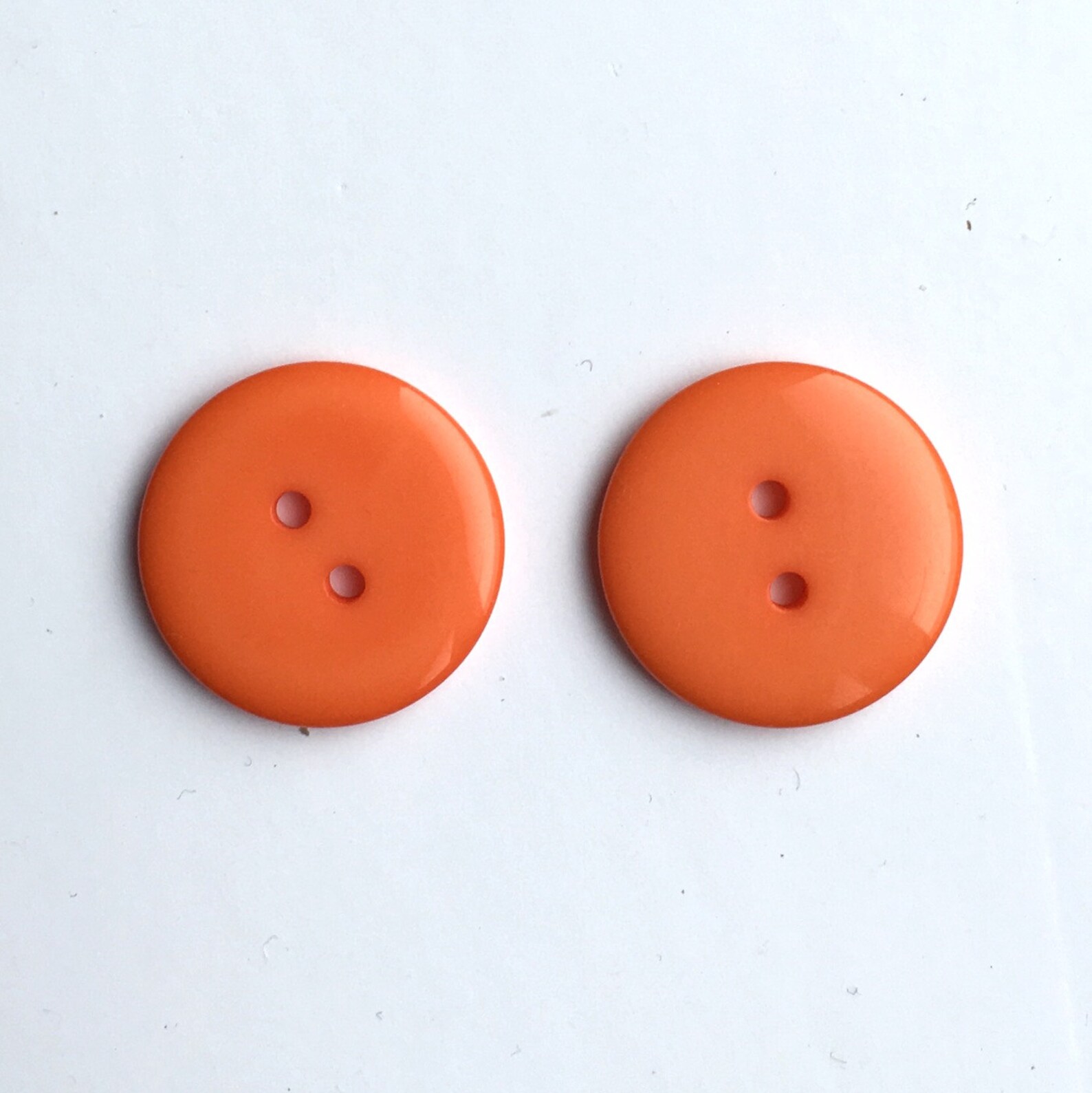 10 Orange Buttons Orange Resin Buttons 23mm Orange Buttons - Etsy