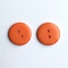 10, Orange Buttons, Orange Resin Buttons, 23mm Orange Buttons, Coat ...