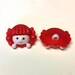 10, Plastic Doll Face Buttons, Face Buttons, Cute Girl Buttons, Girly ...
