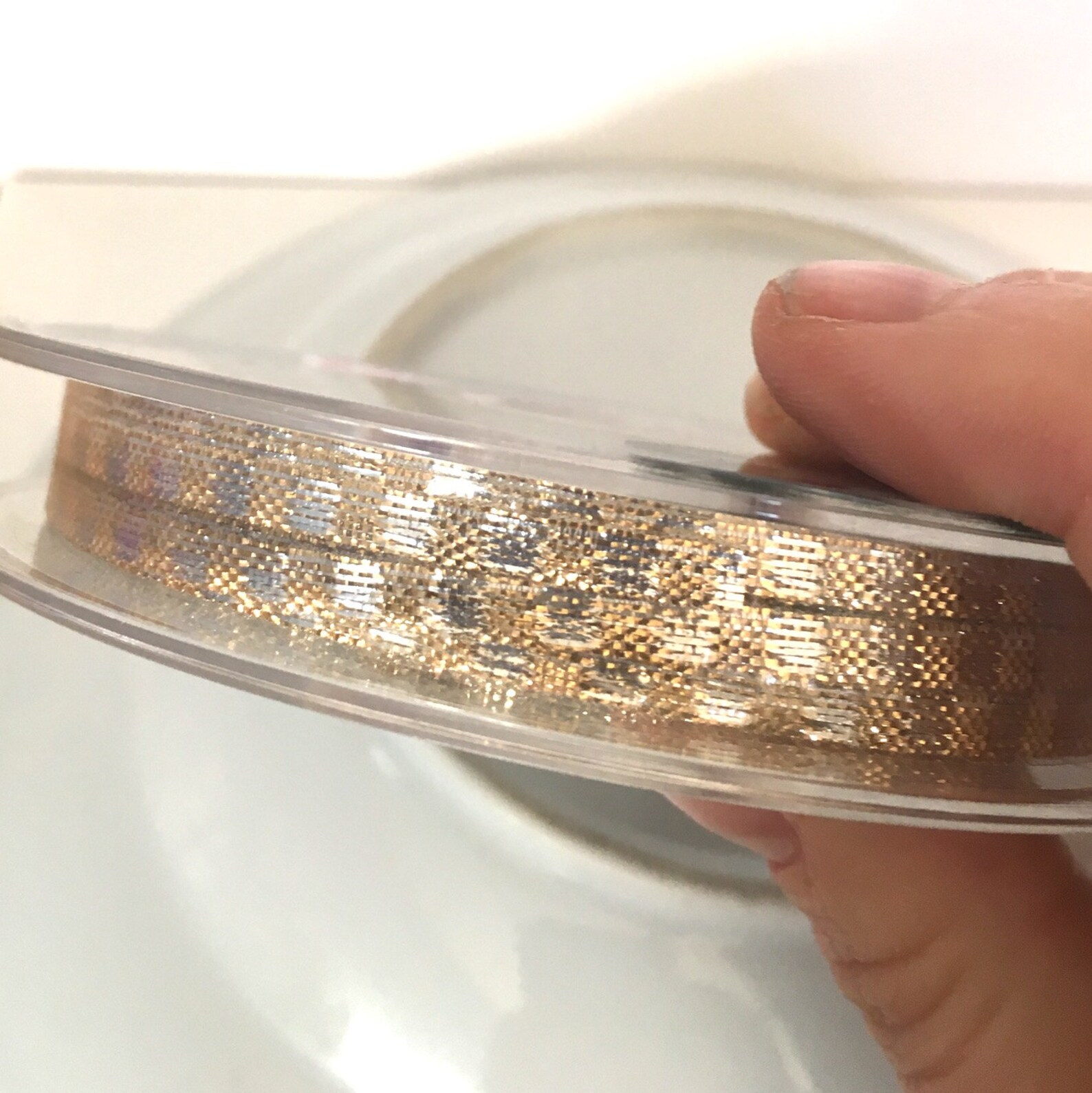 10 Metres Silver and Gold Lurex Ribbon 3mm Lurex Ribbon | Etsy