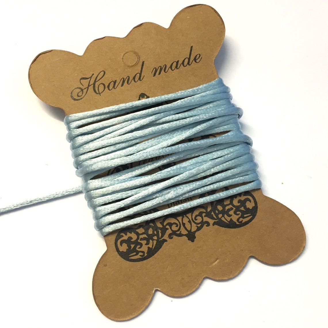 5M Light Blue Silky Rats Tail 2mm Rats Tail Blue Rats Tail | Etsy