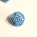 10 Blue Rose Buttons Blue Flower Buttons Blue Buttons Blue - Etsy