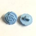 10 Blue Rose Buttons Blue Flower Buttons Blue Buttons Blue - Etsy