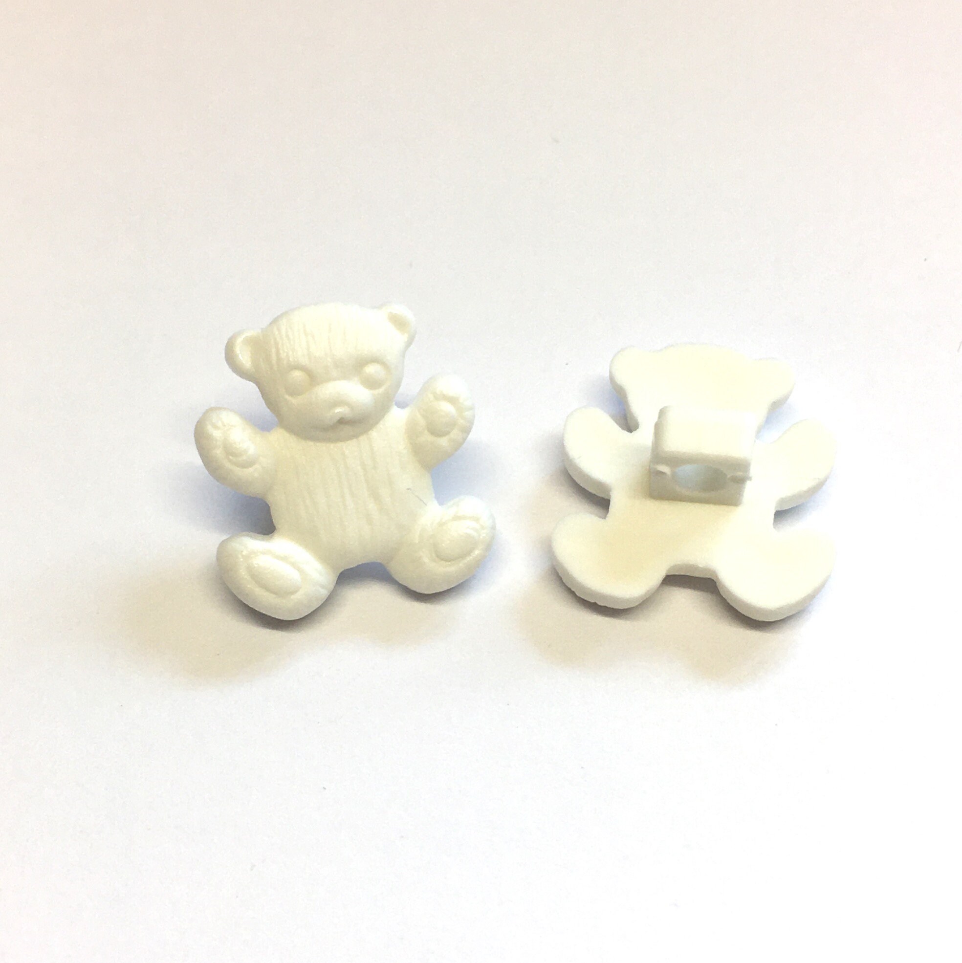 10 White Teddy Buttons White Teddy Bear Buttons White - Etsy