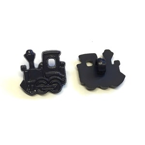 10, Navy Blue Train Buttons, Steam Train Buttons, Baby Buttons ...