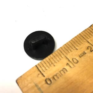 20, Black Buttons, Small Black Buttons, 11mm Buttons, Small Black ...