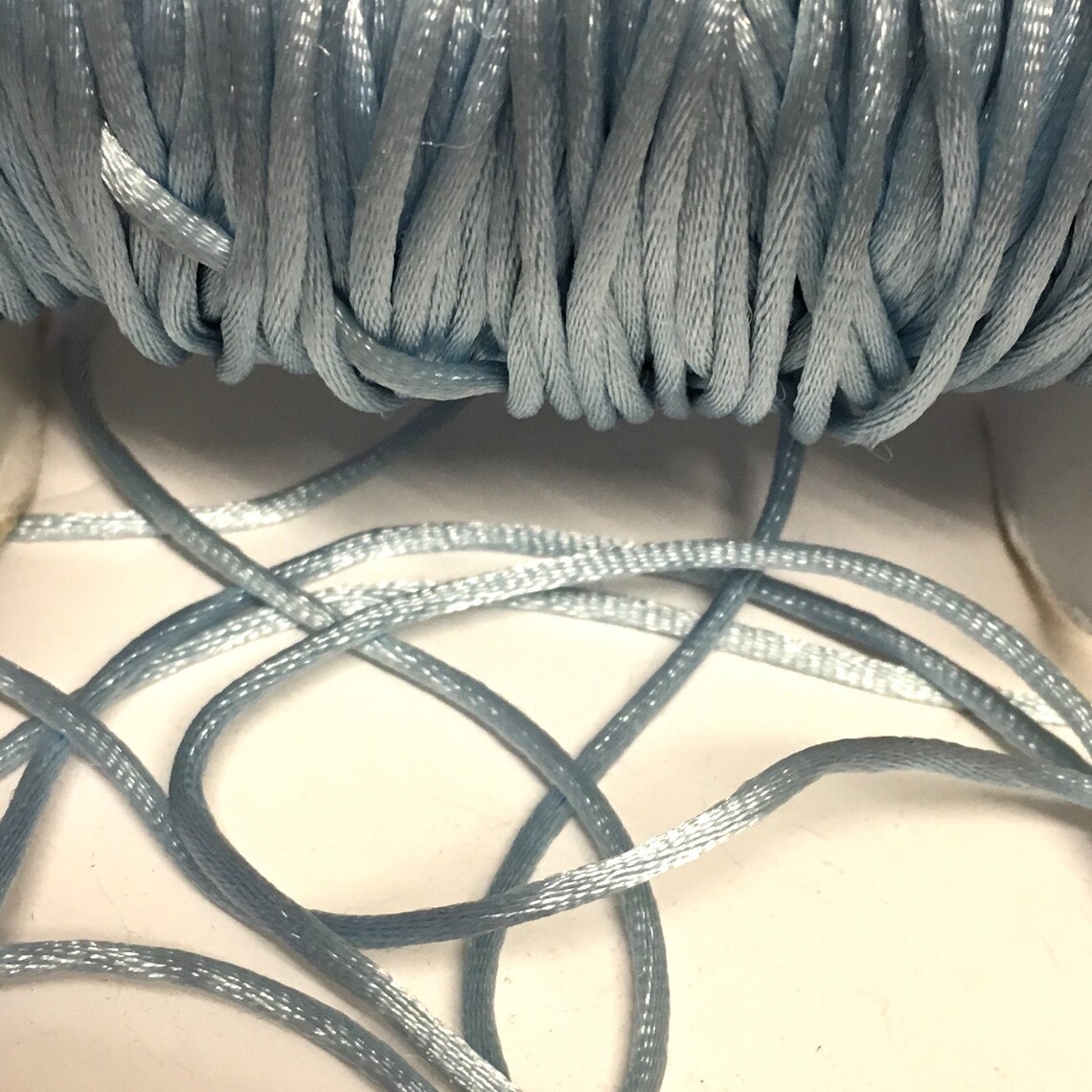 5M Light Blue Silky Rats Tail 2mm Rats Tail Blue Rats Tail | Etsy