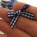 10, Navy Gingham Bows, Navy Check Bows, Navy Plaid Bows, Cardmaking ...