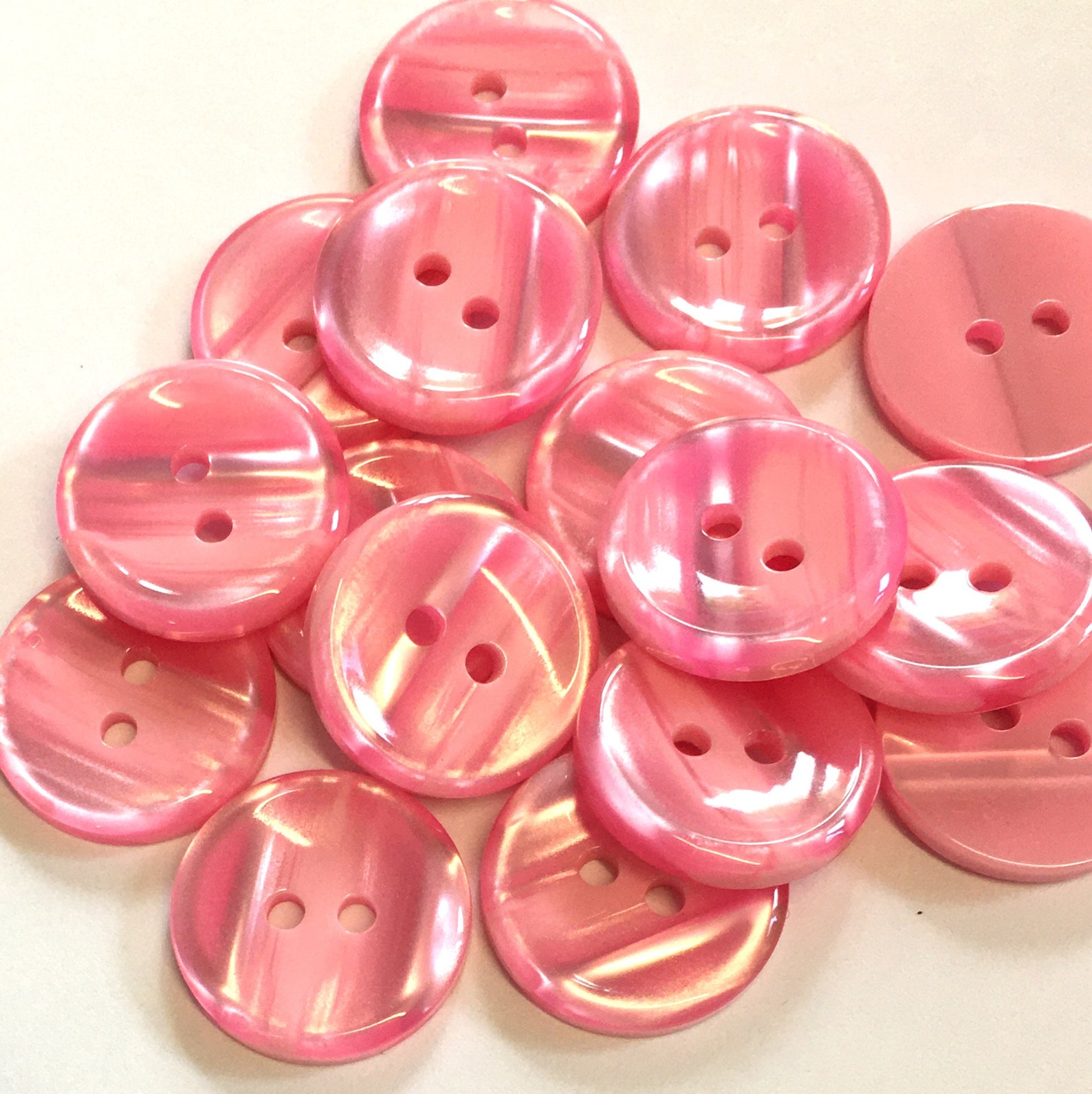 10 X 28L 18mm Stripe Effect Buttons in a Choice of Colours - Etsy