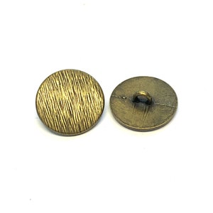 6, Aged Bronze Etched Metal Blazer Buttons, 20mm, 18mm and 15mm Metal ...