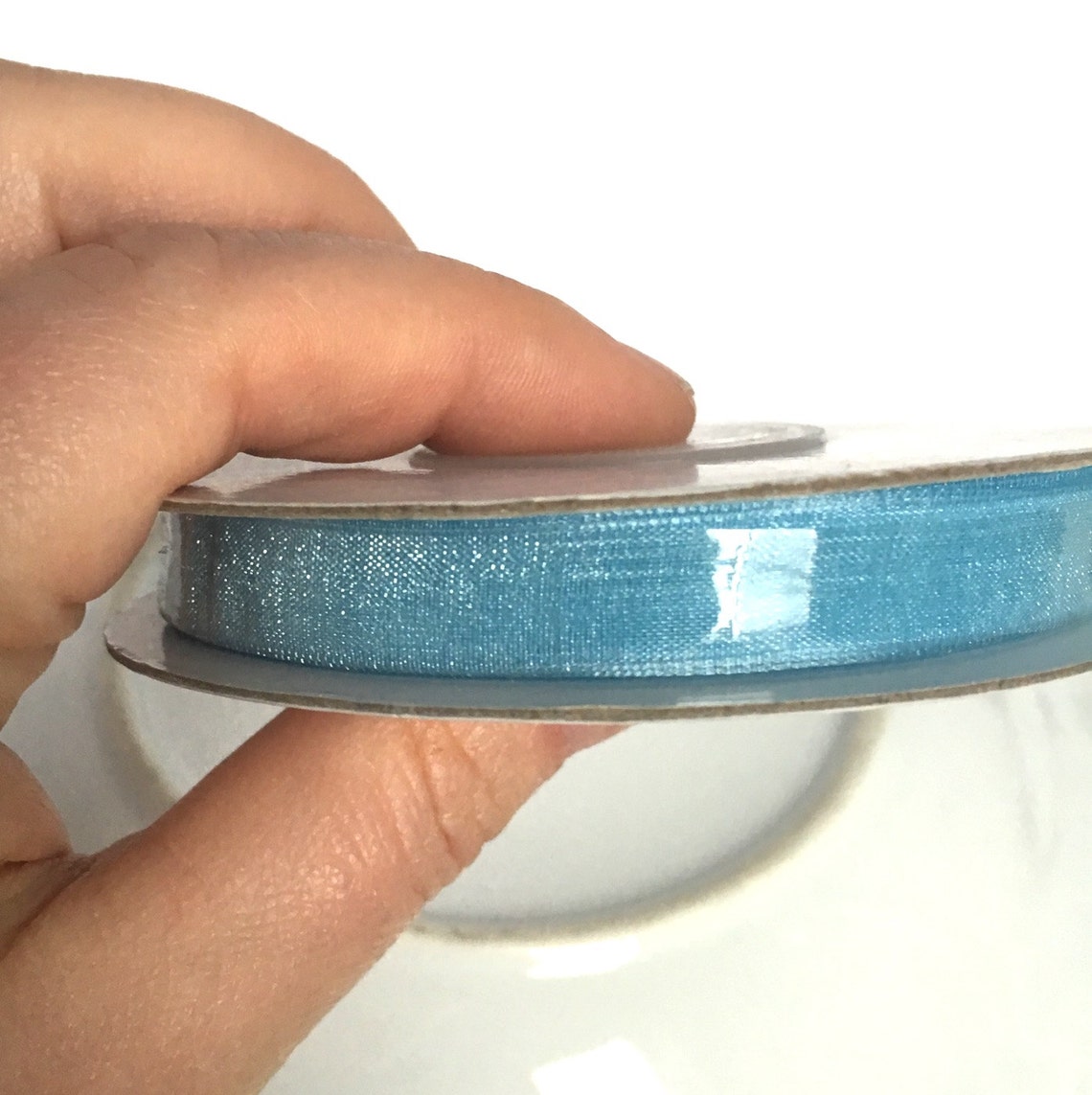 5M Blue Organza Ribbon Light Blue Ribbon Blue Ribbon 10mm - Etsy
