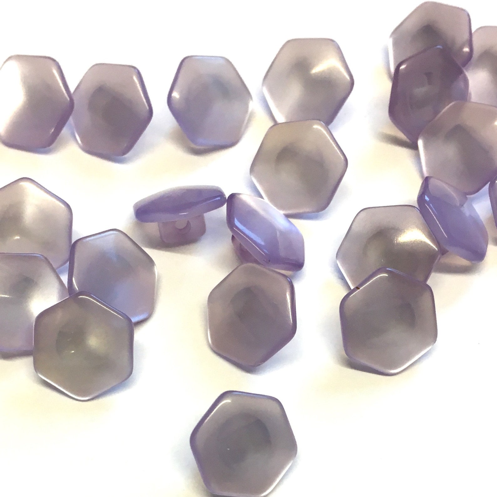 10 Small 18L Hexagon Buttons Assorted Colours Hexagon - Etsy UK