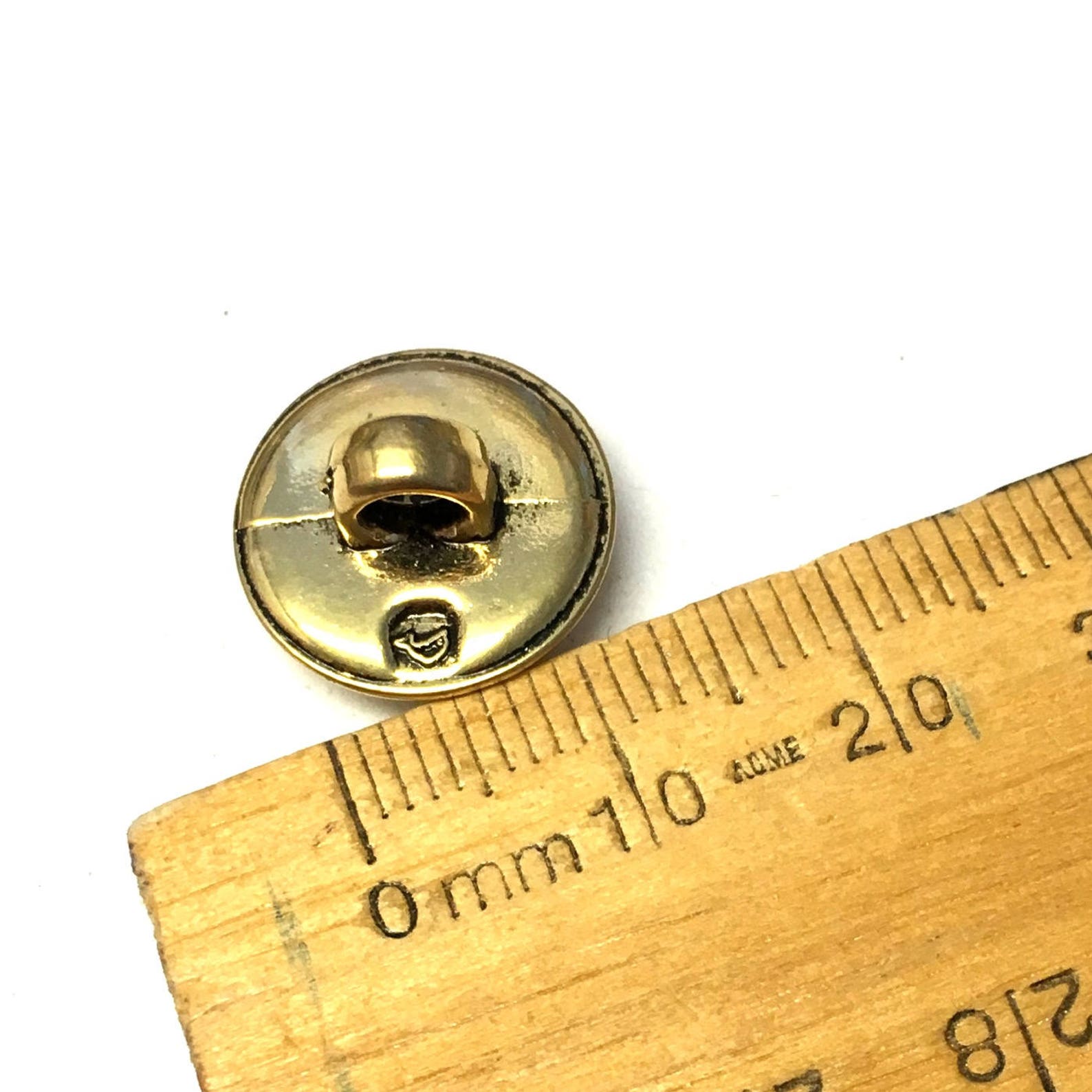 10 X Metallic Buttons Gold Plastic Buttons Round Buttons - Etsy UK