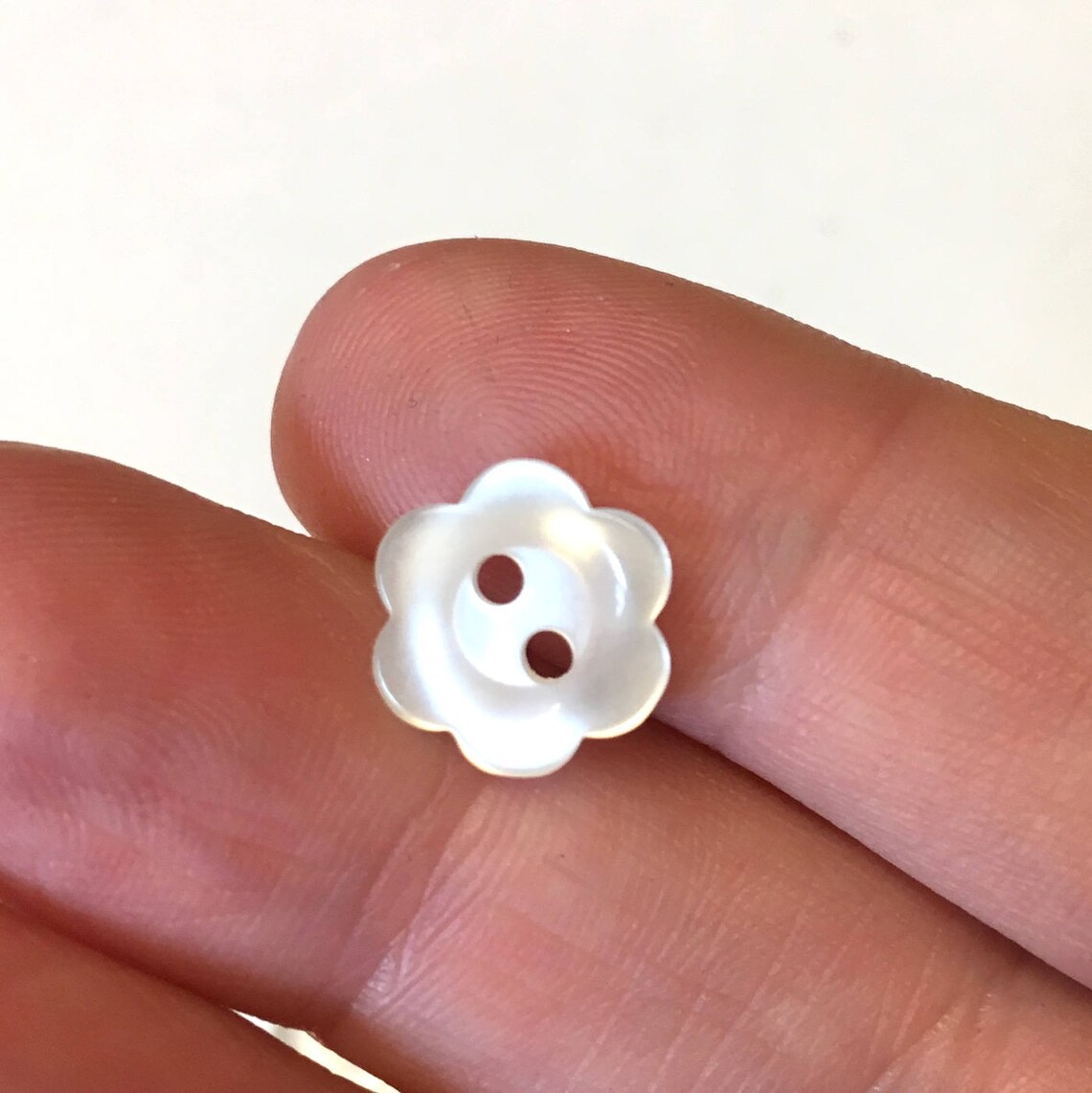 10 Cream Flower Buttons Flower Shape Buttons Different - Etsy