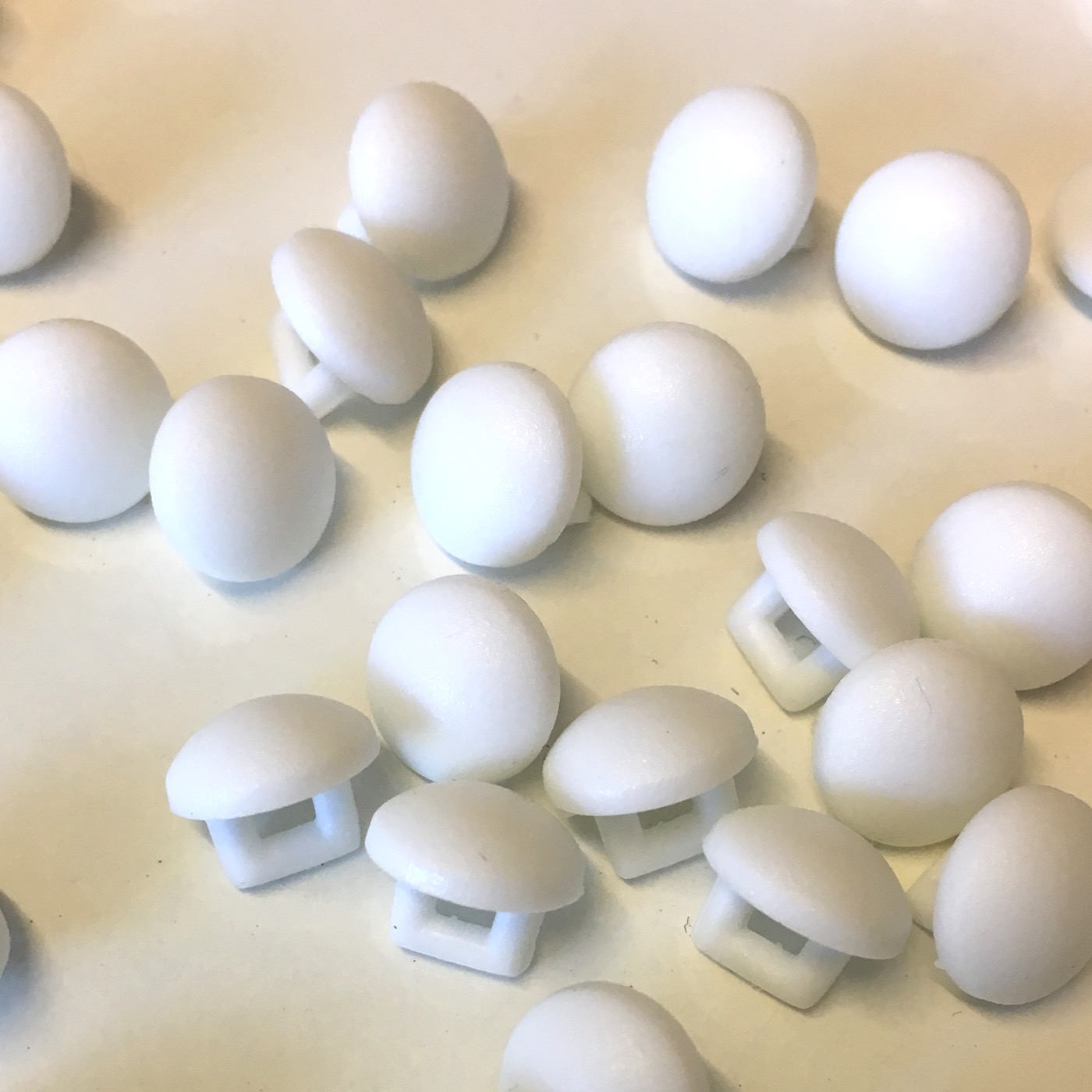 20 Tiny White Buttons White Buttons 9mm Buttons Dome - Etsy