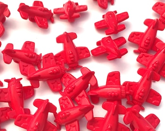 10 X Small Red and Black Ladybird Buttons With a Rear Shank, Novelty ...