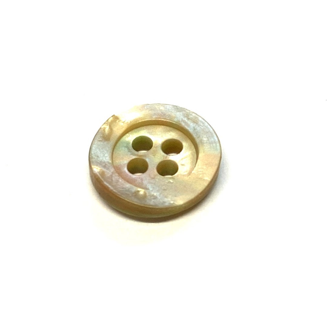 10, 10mm (16L) Beige Opalescent Multi Shimmer Buttons, Small Shirt ...