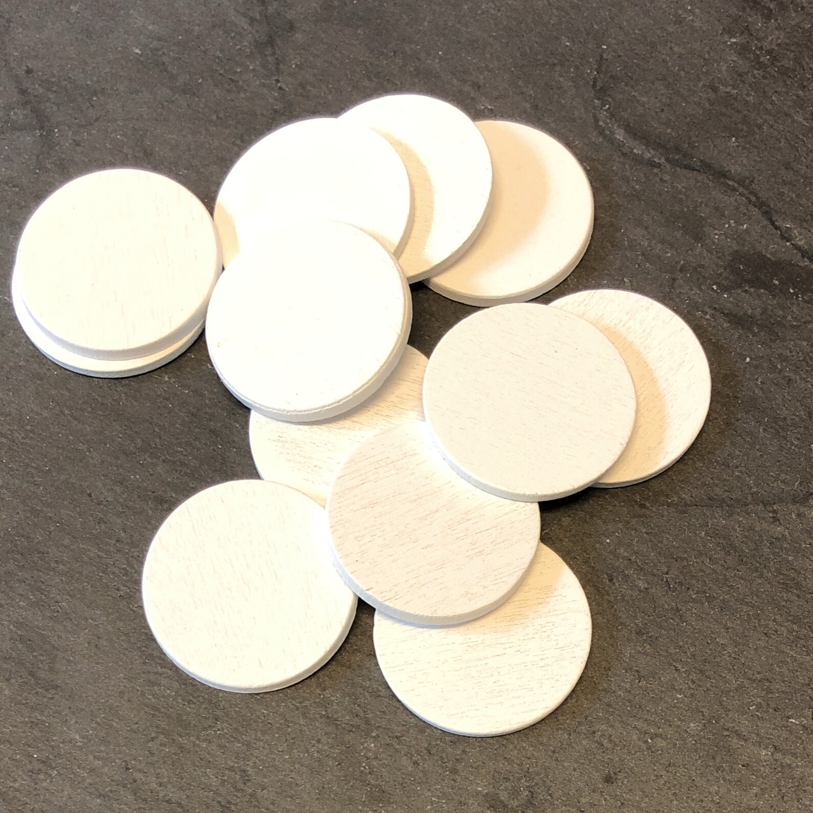 10 X 26mm Round Flat White Wooden Discs White Wood Cabochons | Etsy