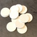 10 X 26mm Round Flat White Wooden Discs, White Wood Cabochons, Painted ...