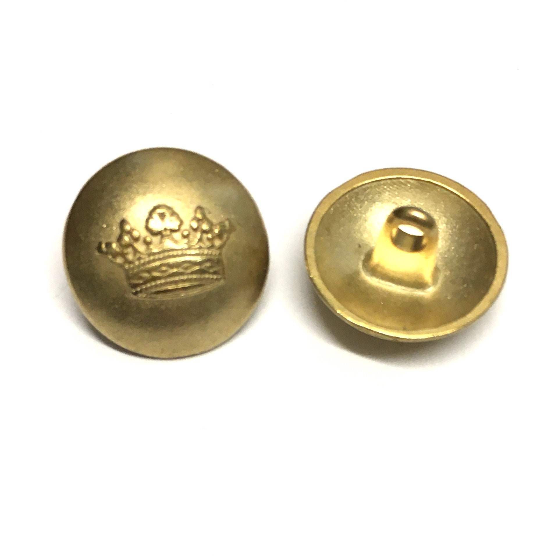 6 X Domed Gold Metal Suit Buttons Crown Buttons Metal Coat | Etsy