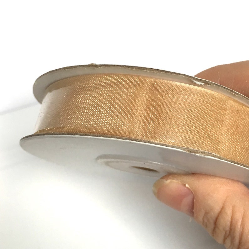 5M Gold Organza Ribbon Gold Ribbon Gold Ribbon 15mm - Etsy UK