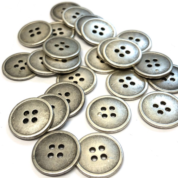 Antique Silver Buttons - Etsy