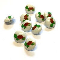 Cute Turtle and Heart Handmade Sewing Buttons. Choose Quantity ...