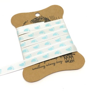 5M, White Baby Ribbon, Pink Baby Feet Ribbon, Blue Baby Feet Ribbon ...