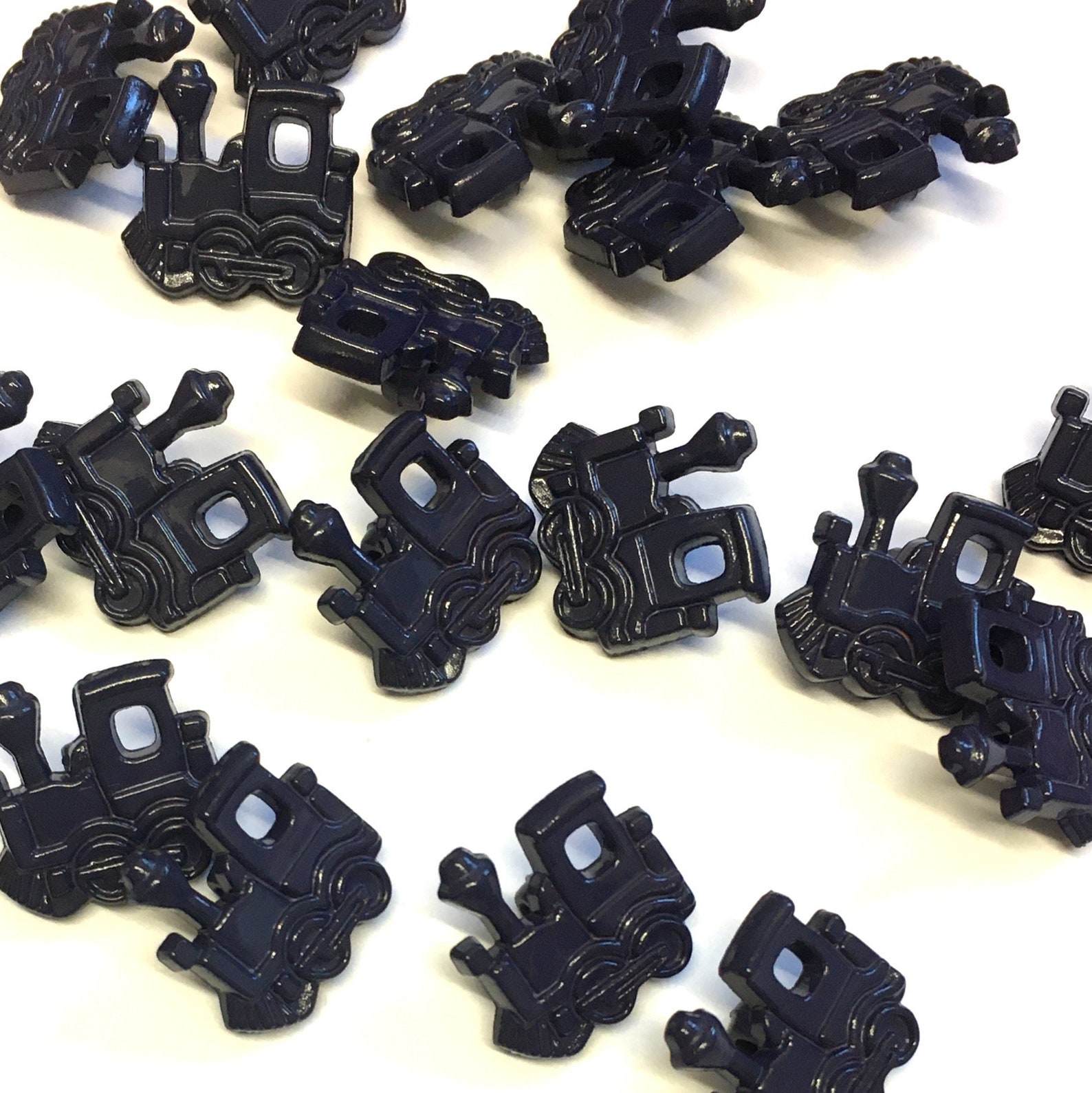 10 Navy Blue Train Buttons Steam Train Buttons Baby - Etsy UK