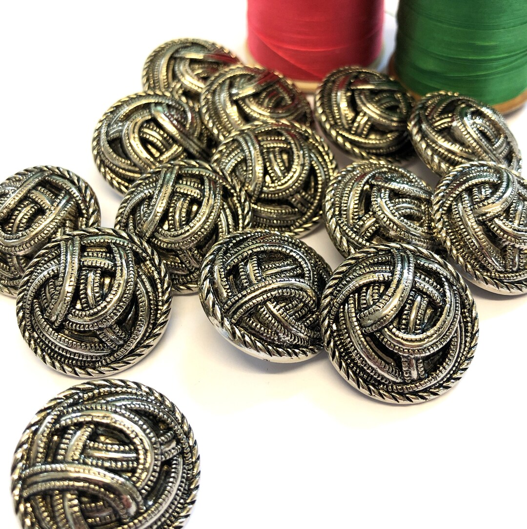 6, 25 mm (1 pulgada) con cúpula estampada botones metálicos metálicos ...
