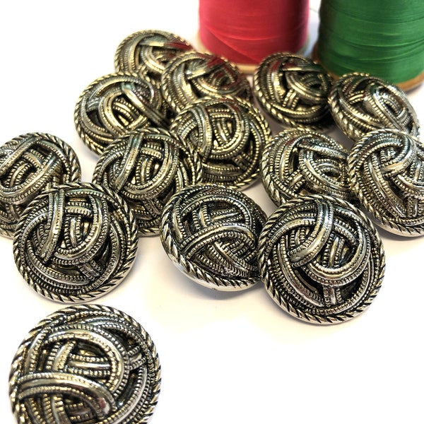 Silver Buttons - Etsy