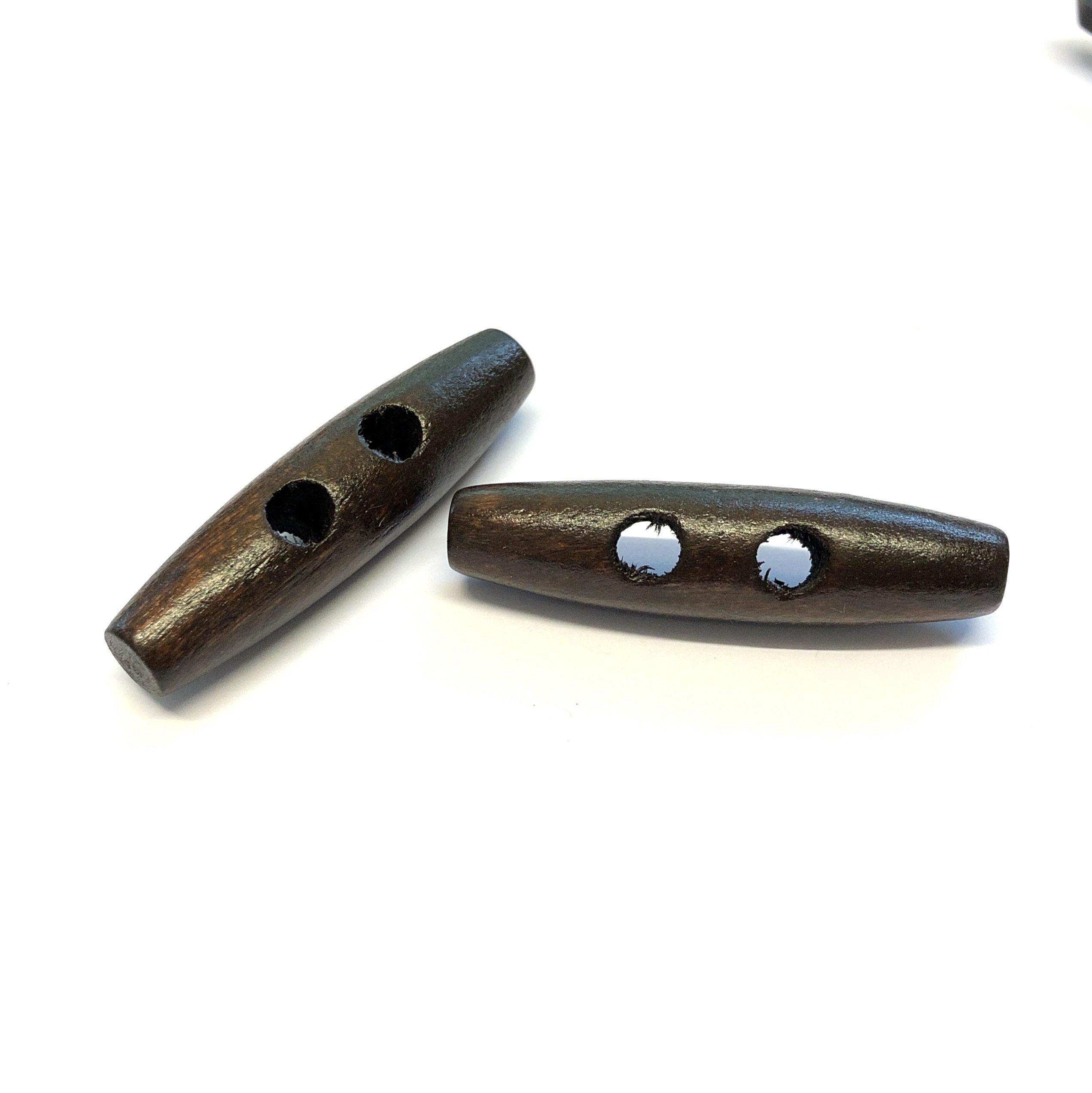 10 50mm Dark Wooden Toggles Duffle Coat Toggles Large - Etsy UK