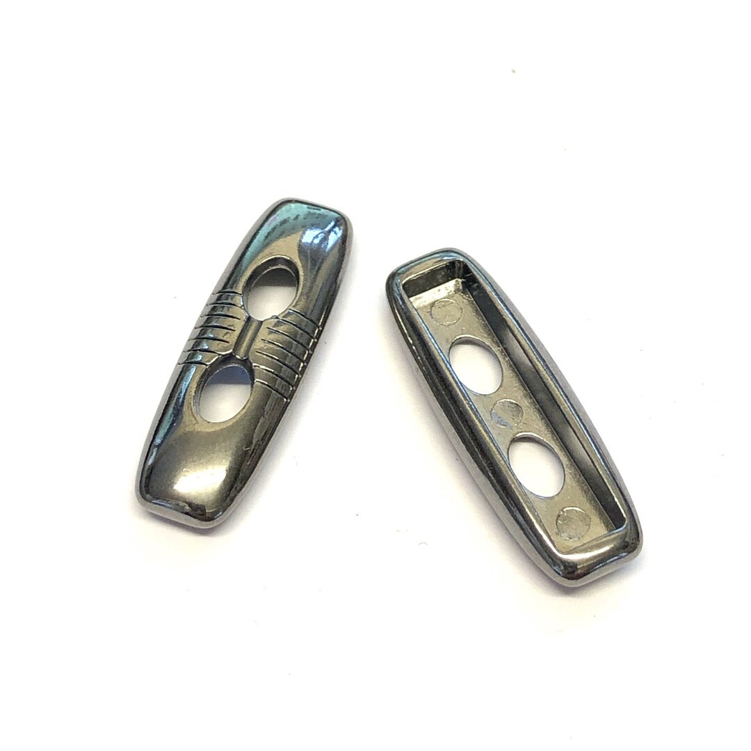 2pcs Gunmetal Etched Metal Toggle Buttons (30mm) - Etsy