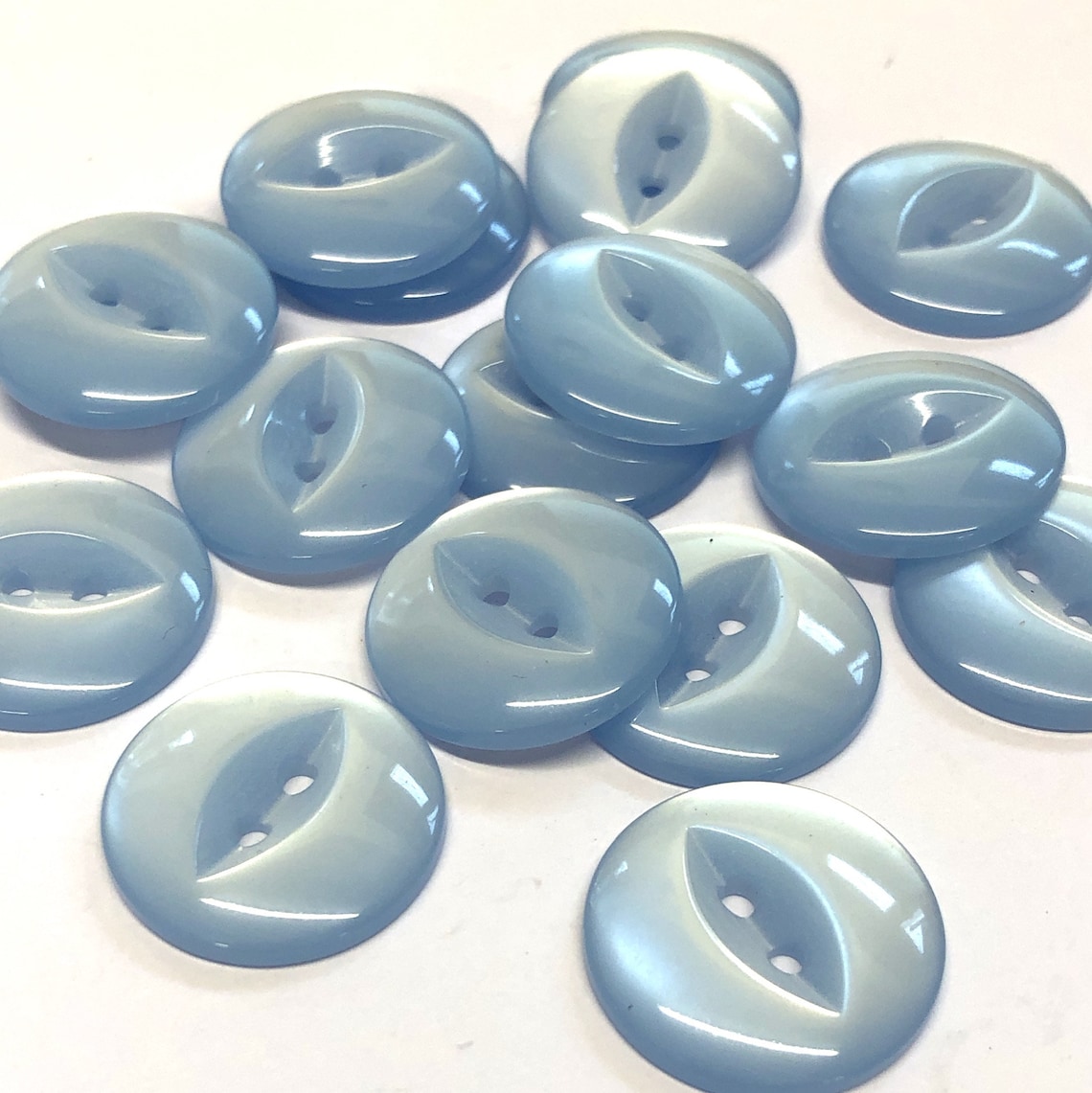 10 23mm 36L Blue Fish Eye Buttons Blue Buttons Light Blue - Etsy UK