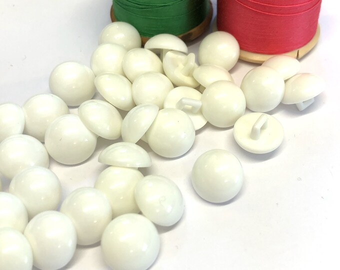 10, White Resin Buttons, White Buttons, 19mm Buttons, Craft Buttons ...