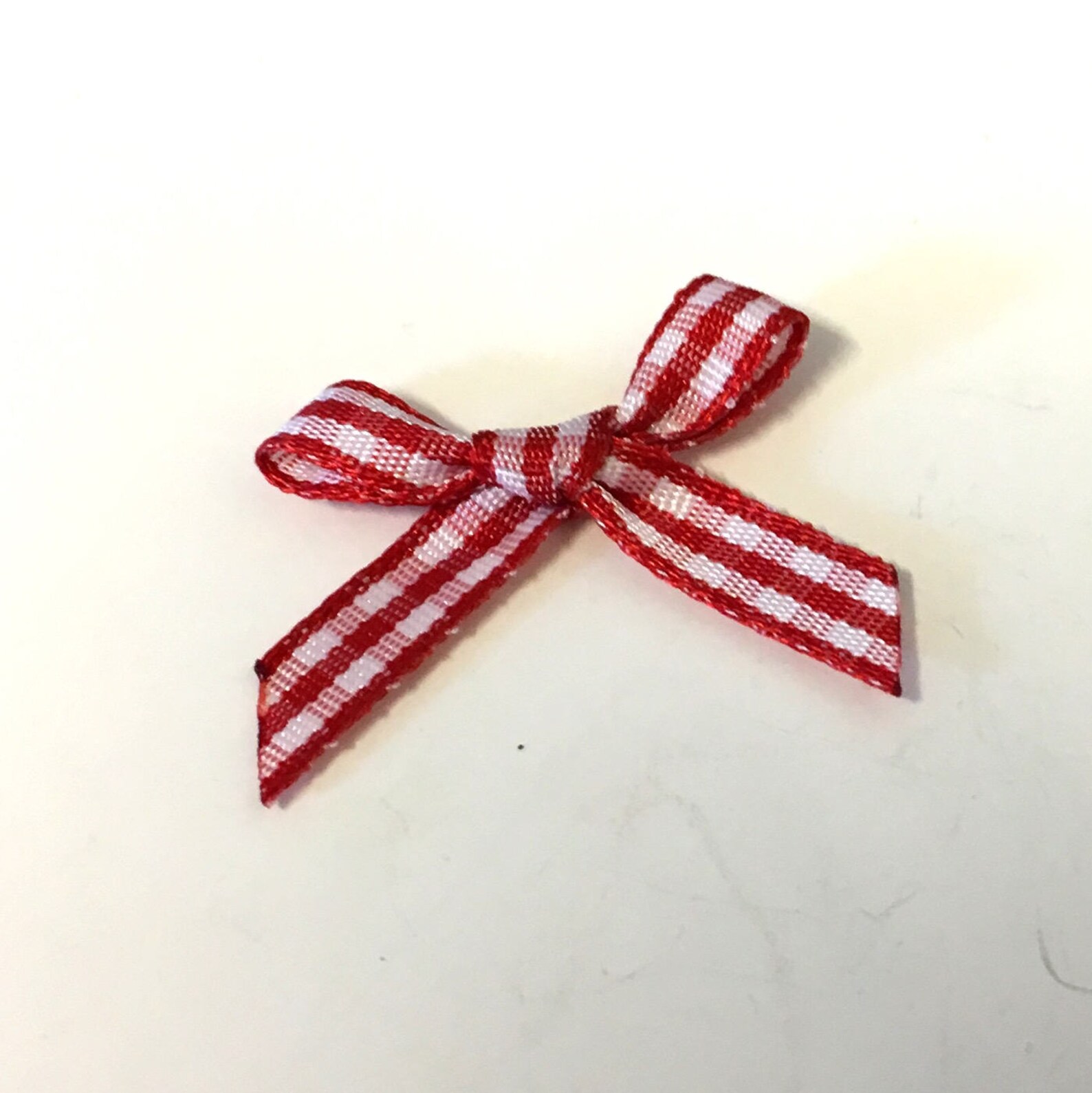 10 Red Gingham Bows Red Check Bows Red Plaid Bows - Etsy UK