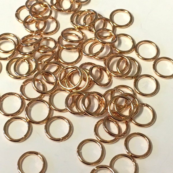 Rose Gold Jump Rings - Etsy