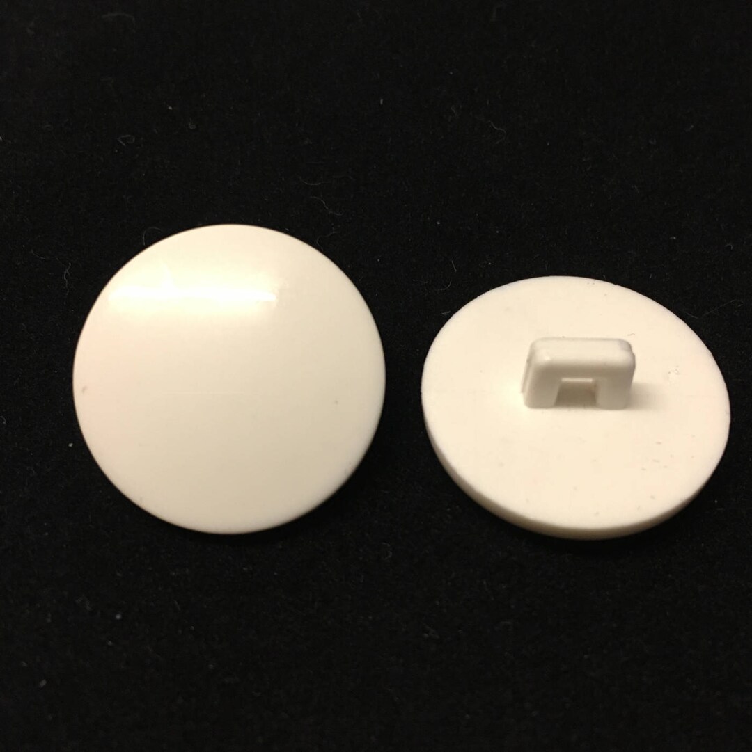 10 White Resin Buttons White Buttons 19mm Buttons Craft - Etsy