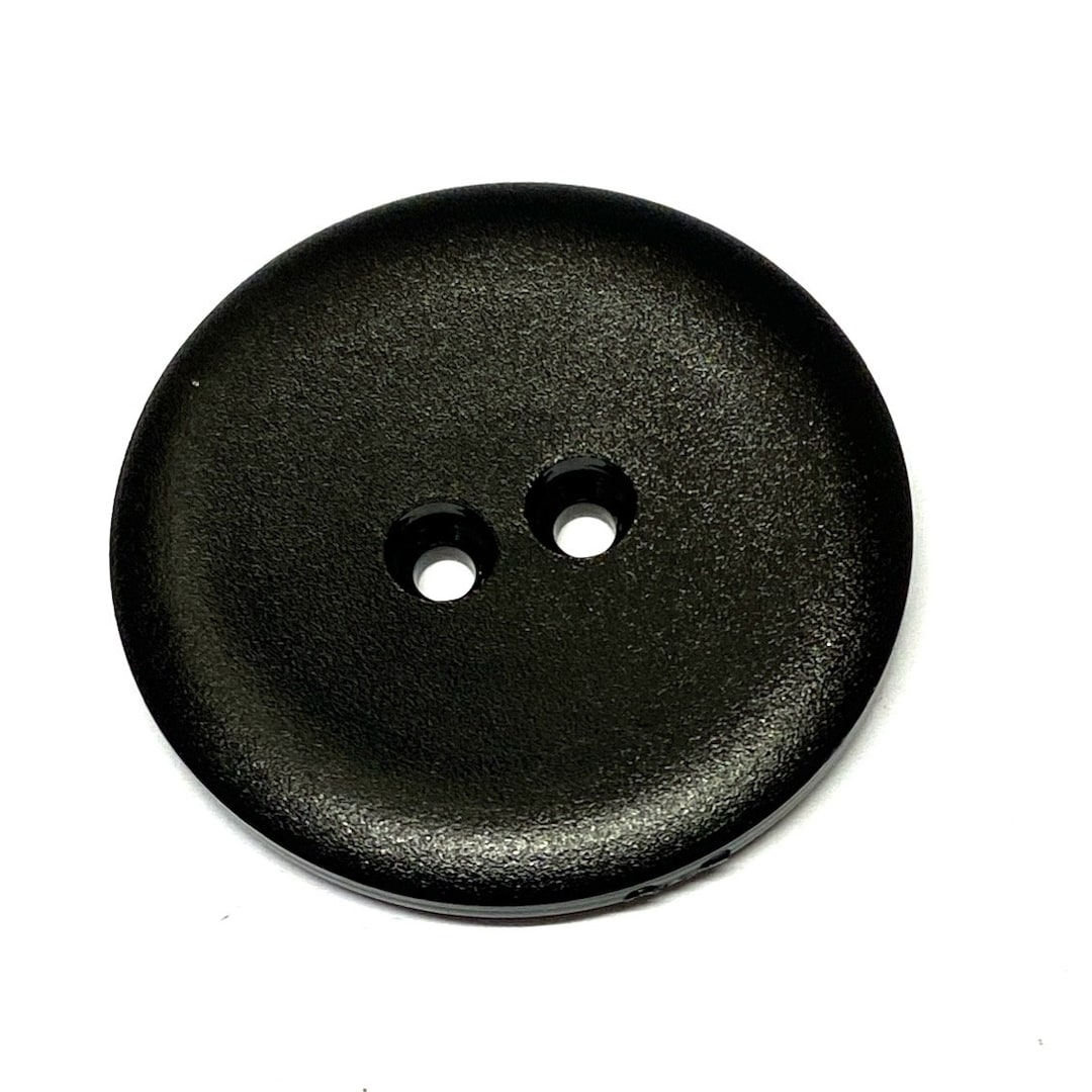 5, 34mm (54L) Large Black Resin Based Buttons, Big Black Buttons, Large ...
