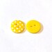 10 Yellow Polka Dot Buttons: 15mm Craft Sewing Supplies - Etsy