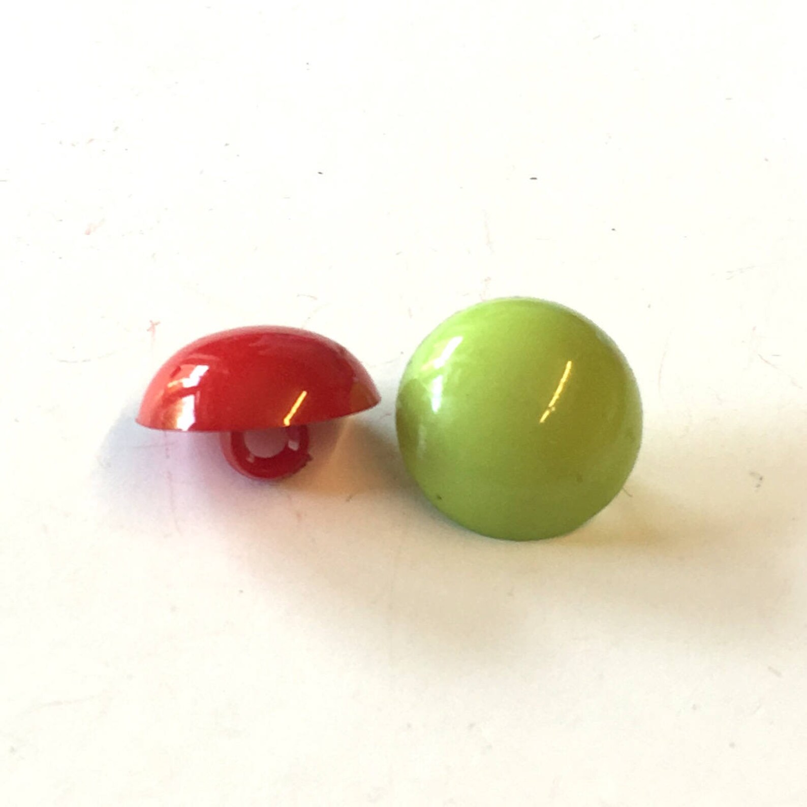 10 Bright Buttons Coloured Dome Buttons 15mm Round Buttons | Etsy