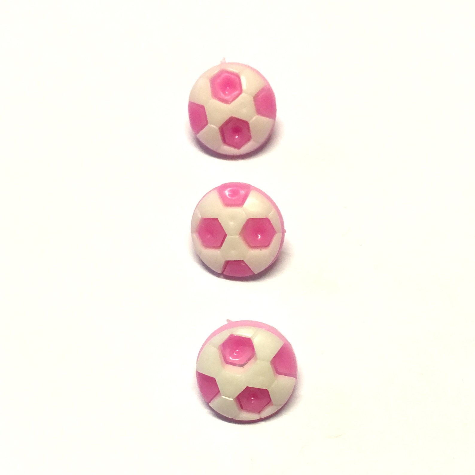 10 Football Buttons Pink Football Buttons Pink Novelty - Etsy