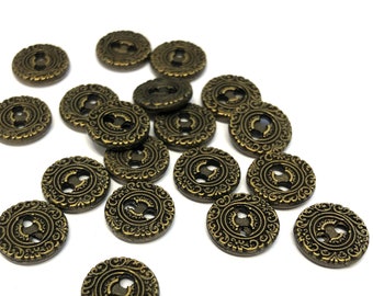 Bronze Metal Buttons | Etsy