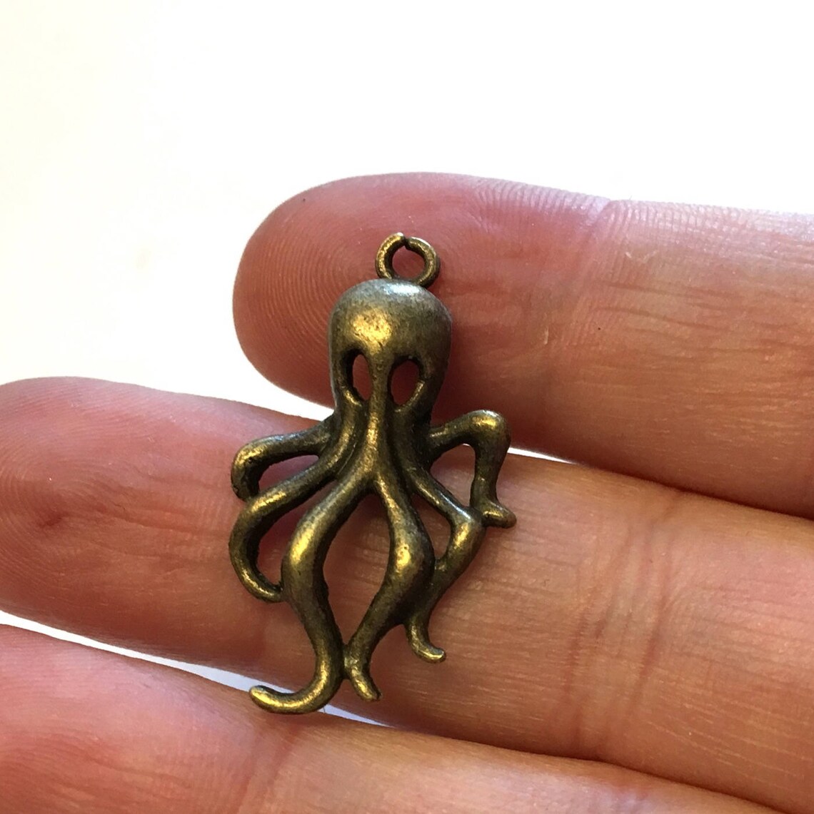 6 Octopus Charms Metal Charms Antique Bronze Charms - Etsy UK