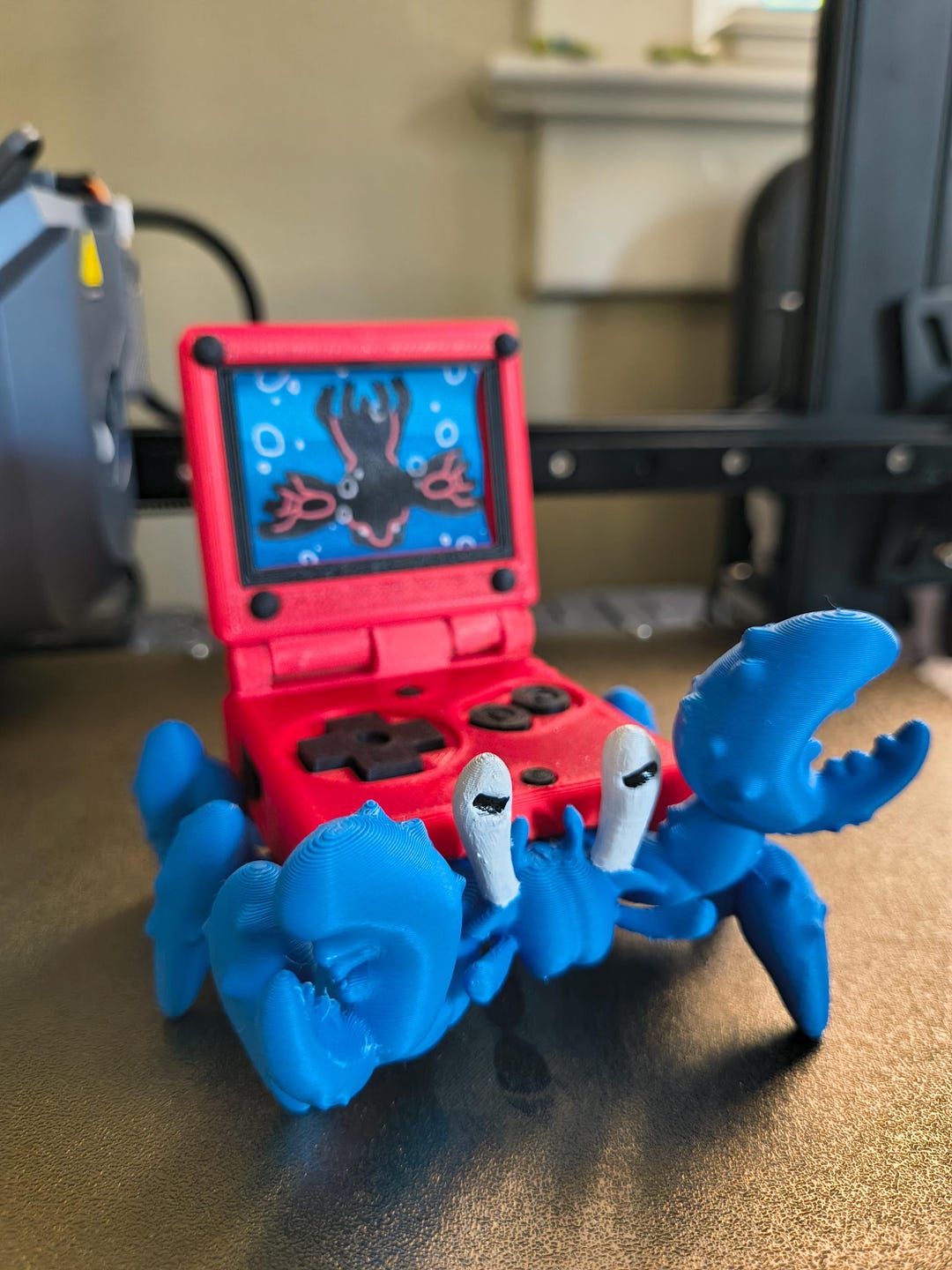 Console Crab GBA SP Sapphire - Original 3D Printed Figure - Etsy