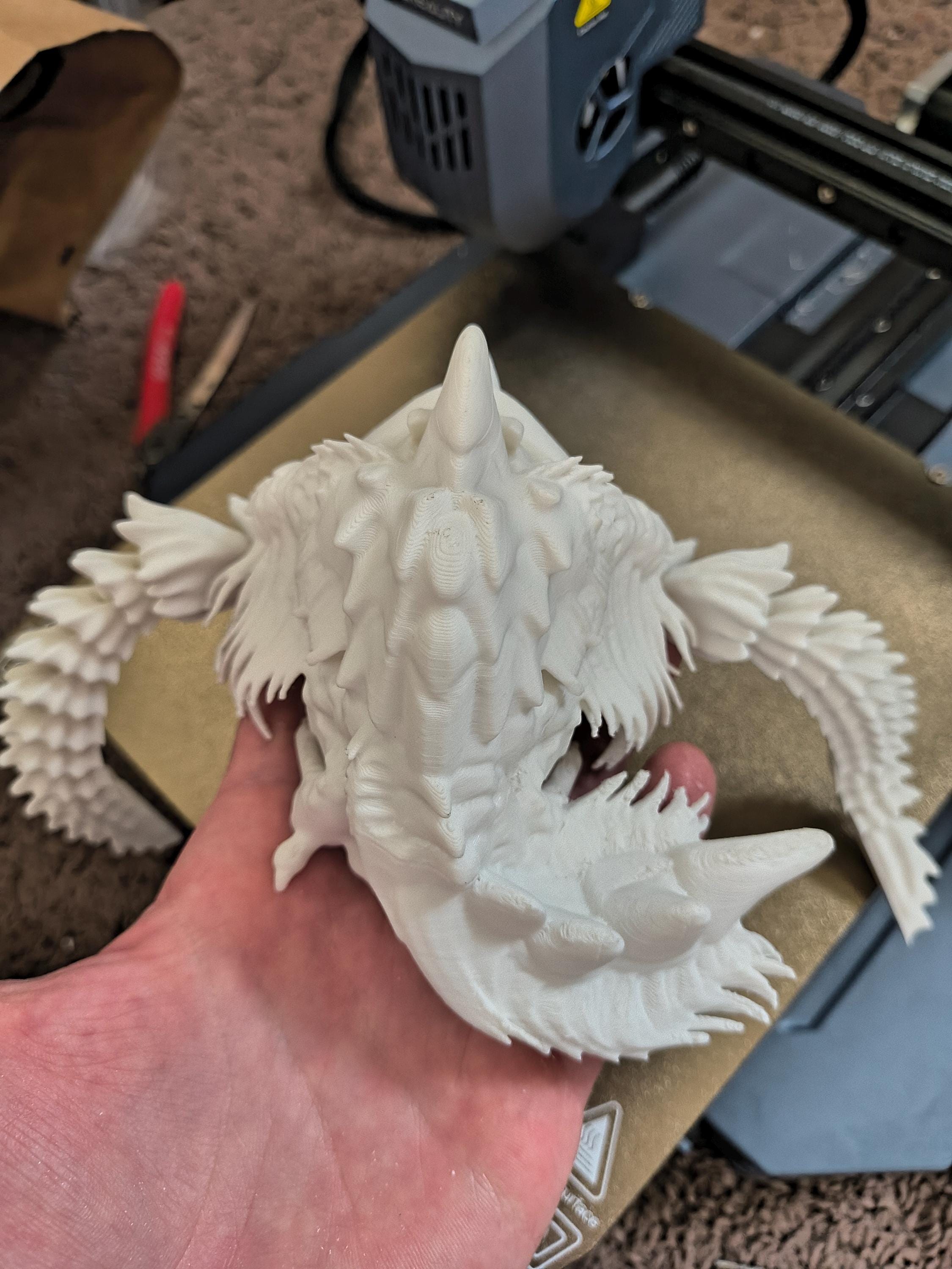 Monster Hunter Wilds - Arkveld Paintable Flexible 3D Printed Figure - Etsy