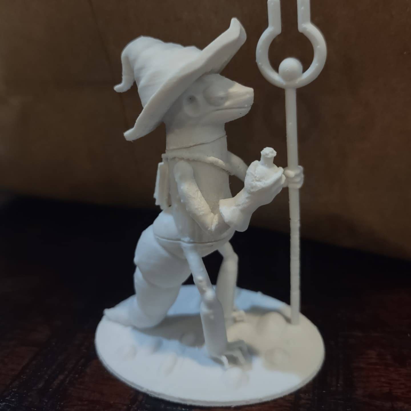 Leopard Gecko Mage 3D Printed Dungeons and Dragons Miniature - Etsy