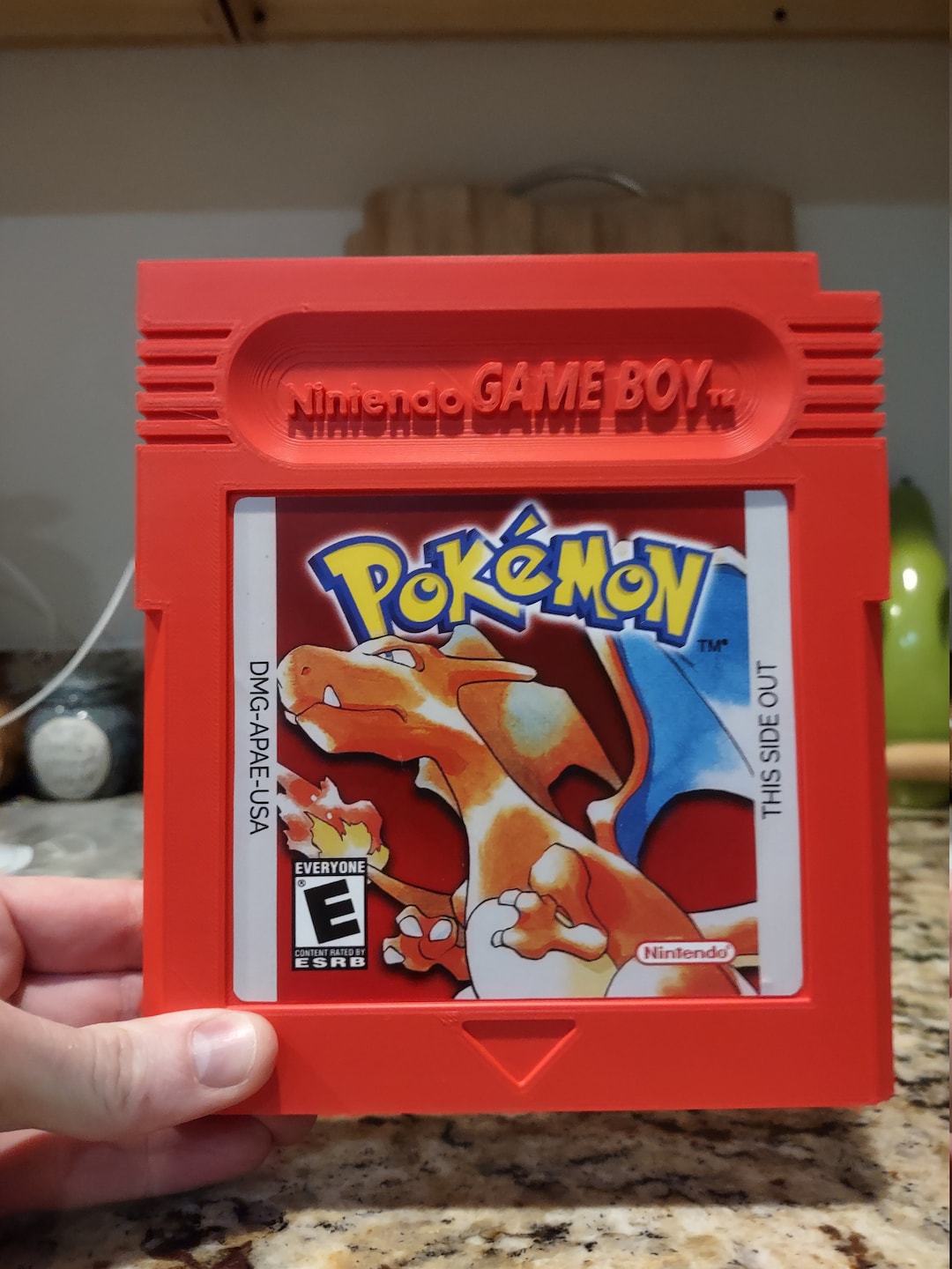 Giant Pokemon Red Gameboy Cartridge 3D Print - Etsy