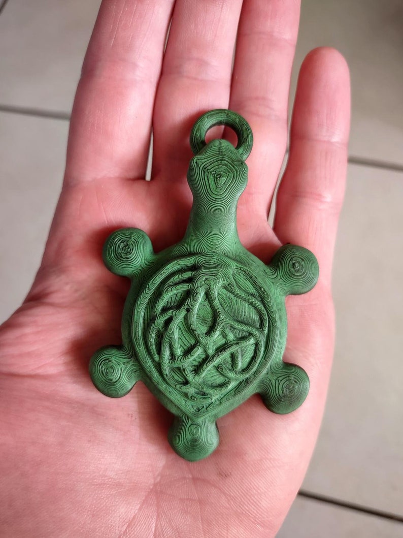 Green Turtle Talisman 3D Print Inspired by Elden Ring - Etsy